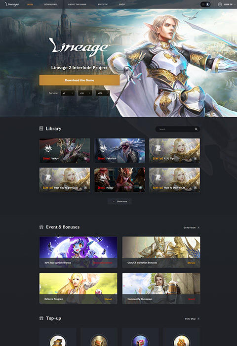 Game Website Templates, Gaming Themes, HTML5 Templates, PSD Layouts