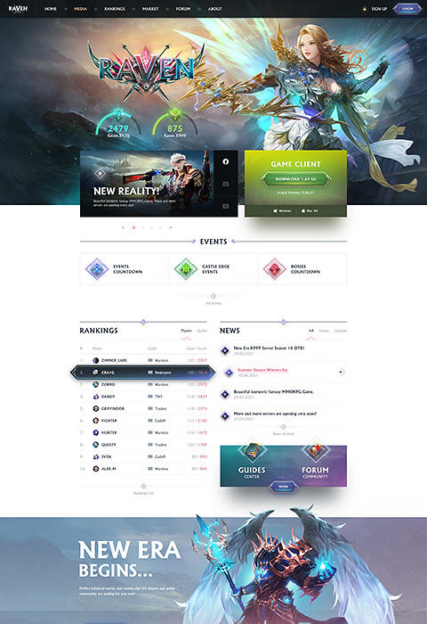 Game Website Templates, Gaming Themes, HTML5 Templates, PSD Layouts