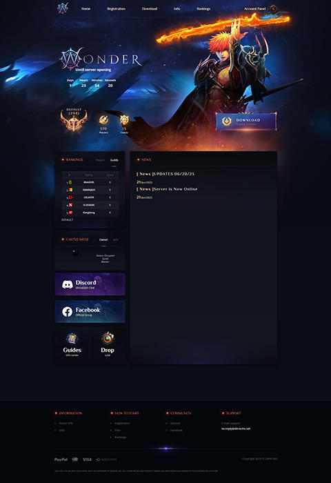 Game Website Templates, Gaming Themes, HTML5 Templates, PSD Layouts